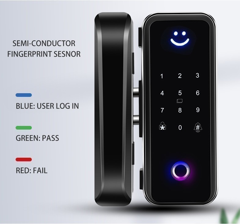 Khóa kính cường lực 669S - Bluetooth TTLock - KHÓA VÂN TAY SIMILOCK